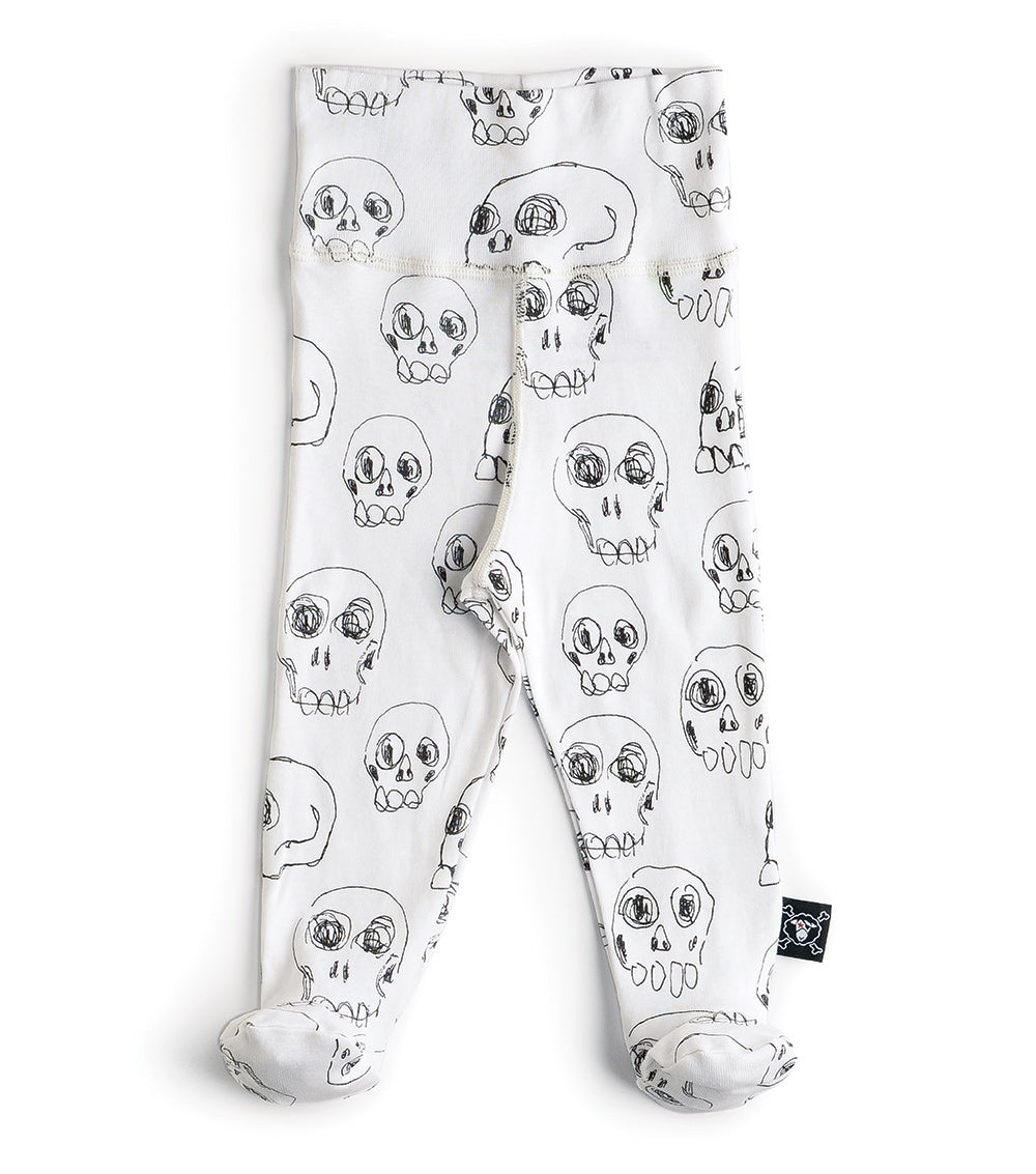 skulls footed leggings – NUNUNU