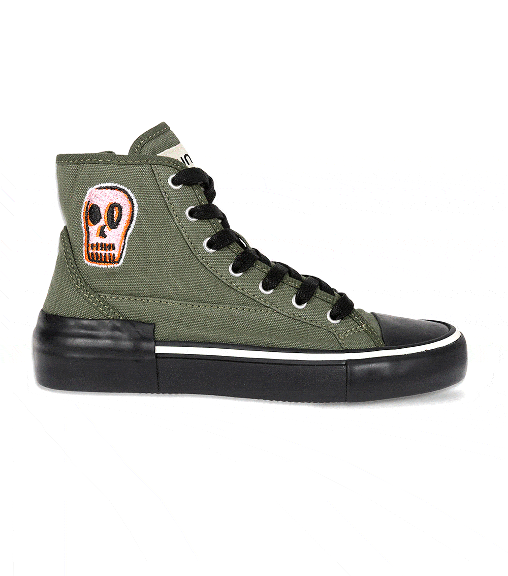 dizzy skull high tops – NUNUNU