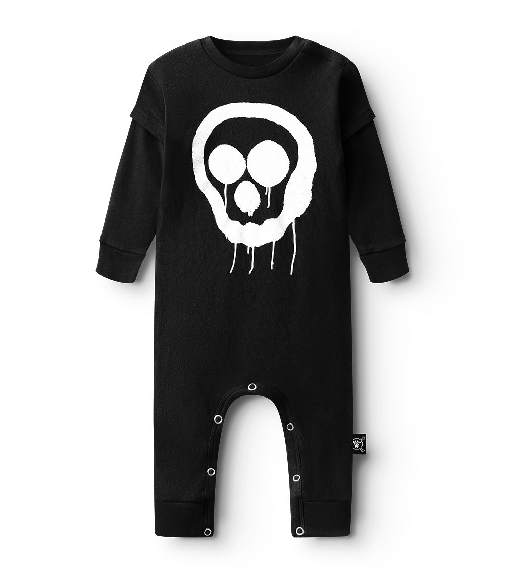 soft droopy skull overall – NUNUNU